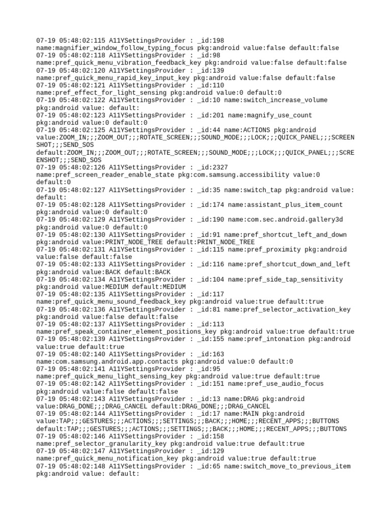 A11yprovider Log | PDF | Software | Information Appliances