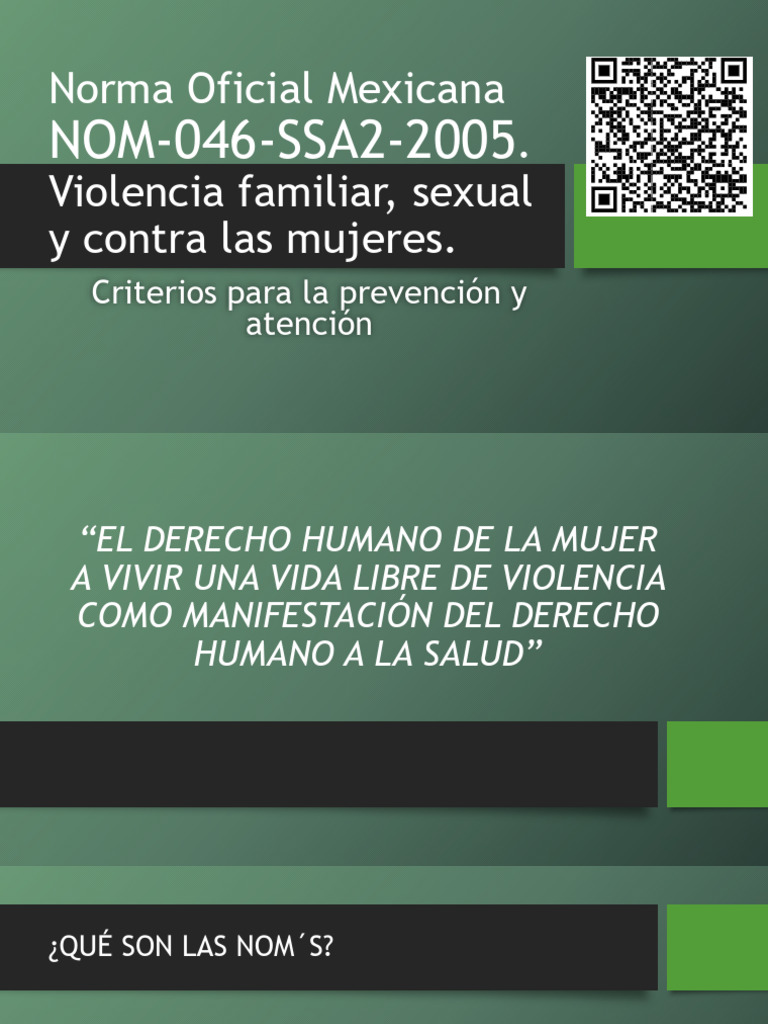 NOM-046-SSA2-2005 | PDF | Violación | Violencia doméstica