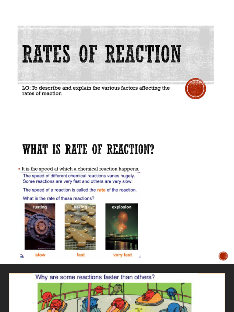 Factors Affecting Reaction Rates | PDF