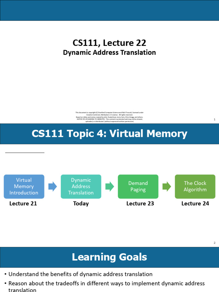 Lecture22 | PDF | Operating System Technology | Computer Programming