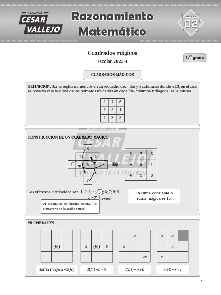 RM ES1 Dir Sem02 | PDF | Matemáticas