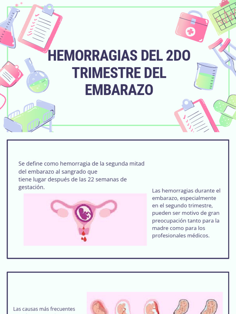 Hemorragias en el Segundo Trimestre | PDF | El embarazo | Placenta