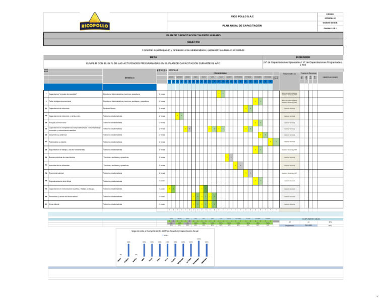 Plan Anual de Capacitacion | PDF | Creación de capacidad