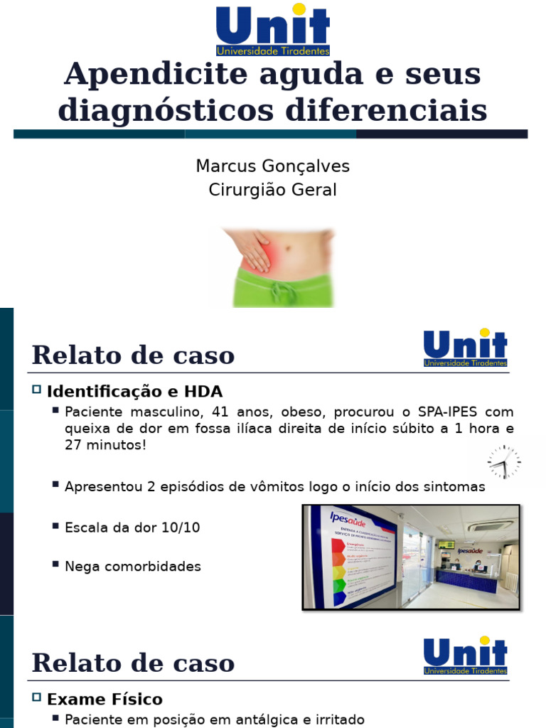 Diagnósticos Diferenciais da Apendicite | PDF | Remédio | Doenças e ...