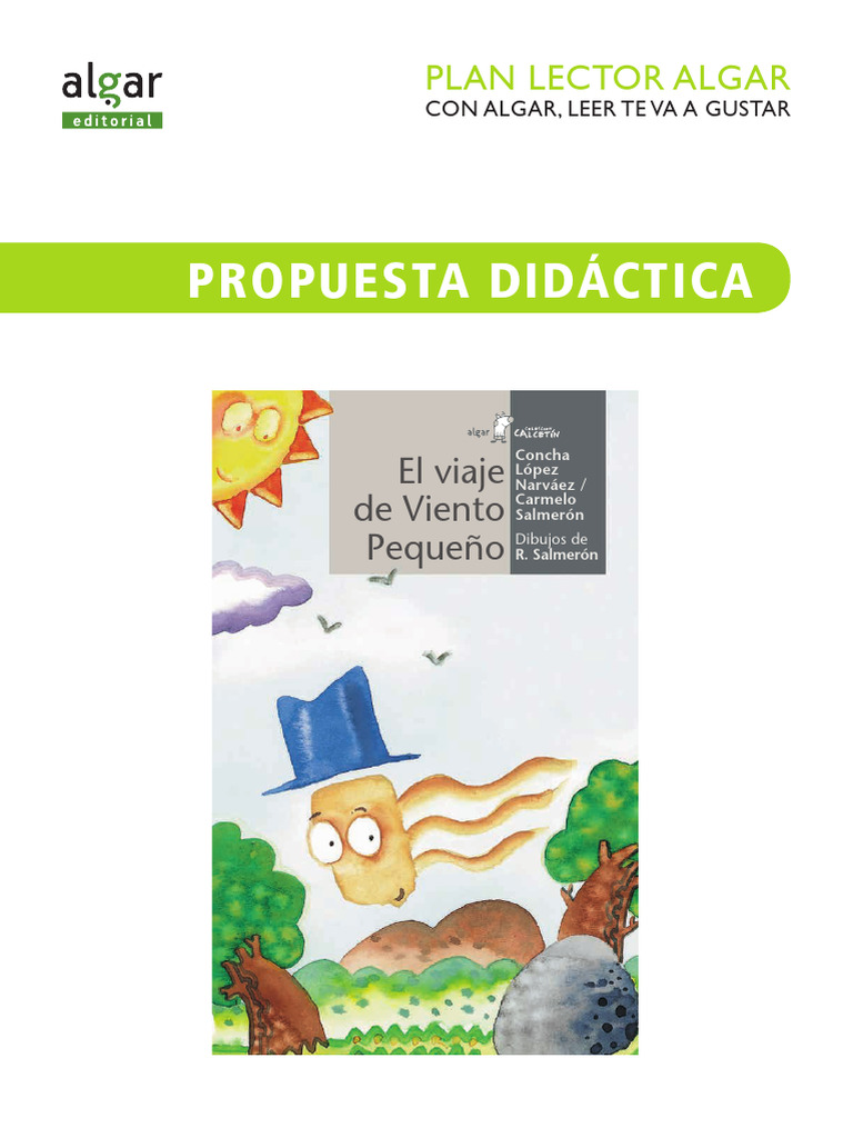 Propuesta Didáctica: Plan Lector Algar | PDF