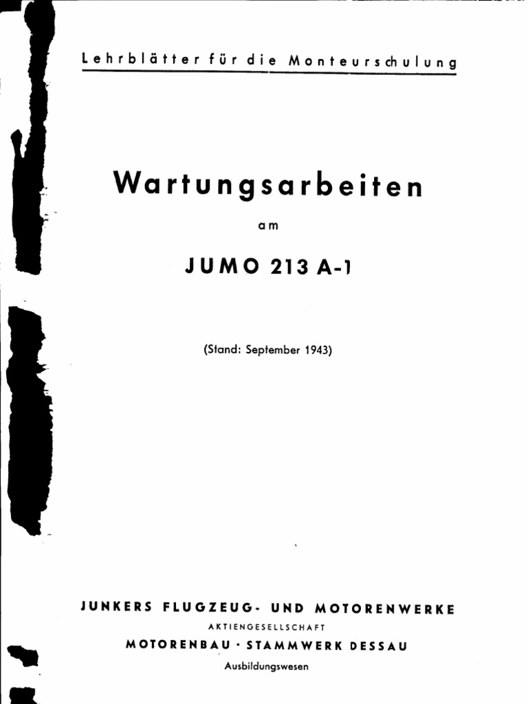 Jumo 213 A-1 | PDF