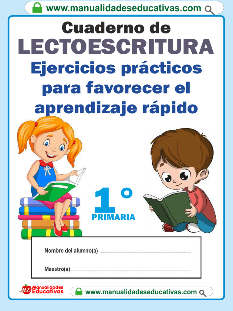 MATERIAL EDUCATIVO Lectoescritura Ejercicios Prácticos para Favorecer ...