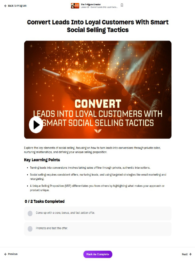 Lesson 16 - Convert Leads Into Loyal Customer | PDF