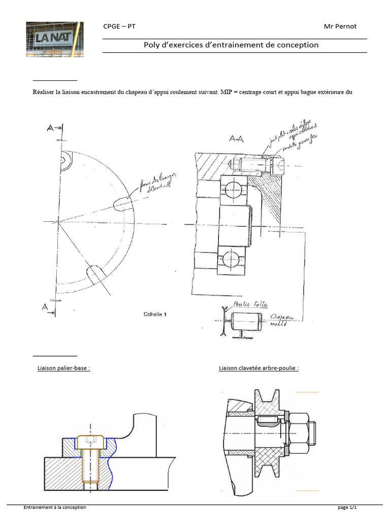 Entraînement au dessin industriel | PDF | Ingénierie mécanique