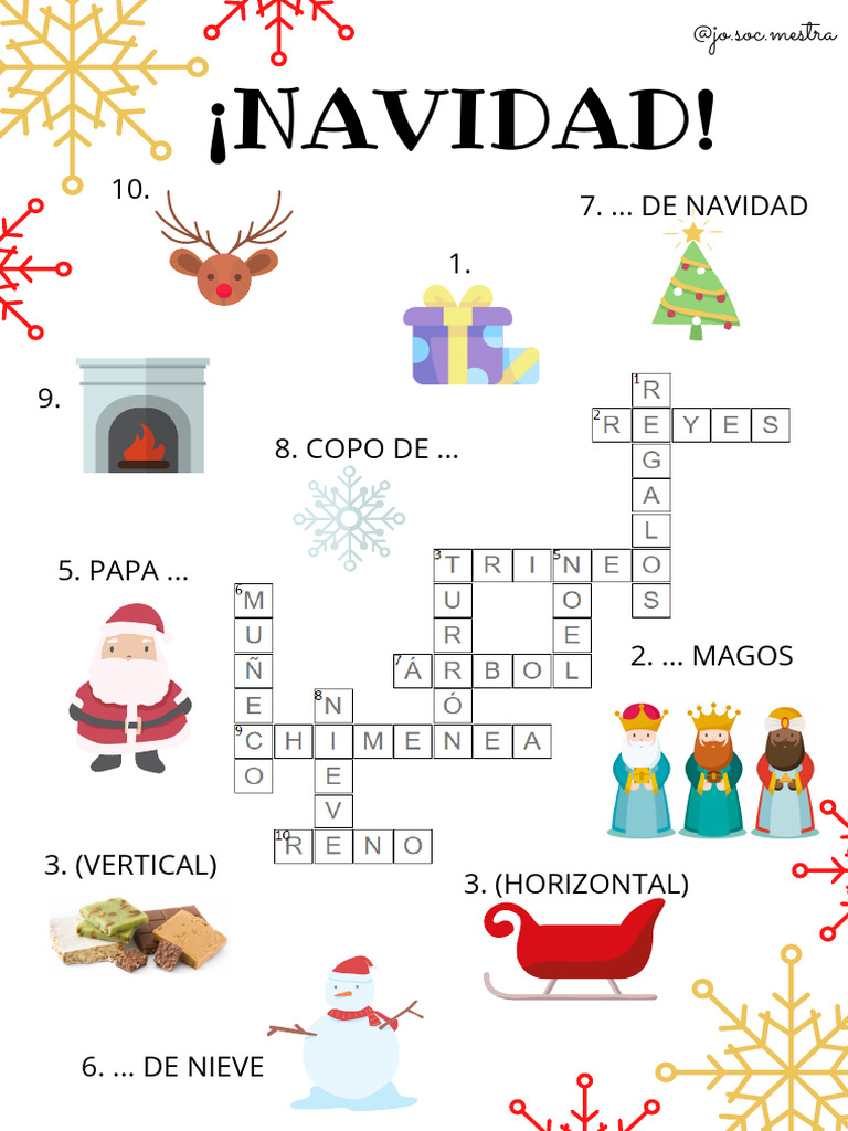 Crucigrama Navidad | PDF