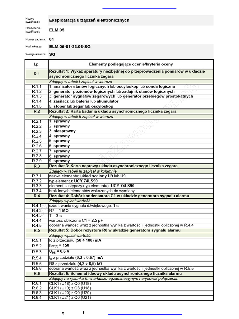Elm5 cz23 Klucz1 | PDF