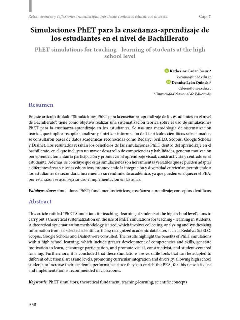 957-Texto Del Artículo-4974-1-10-20240704 | PDF | Enseñando | Aprendizaje