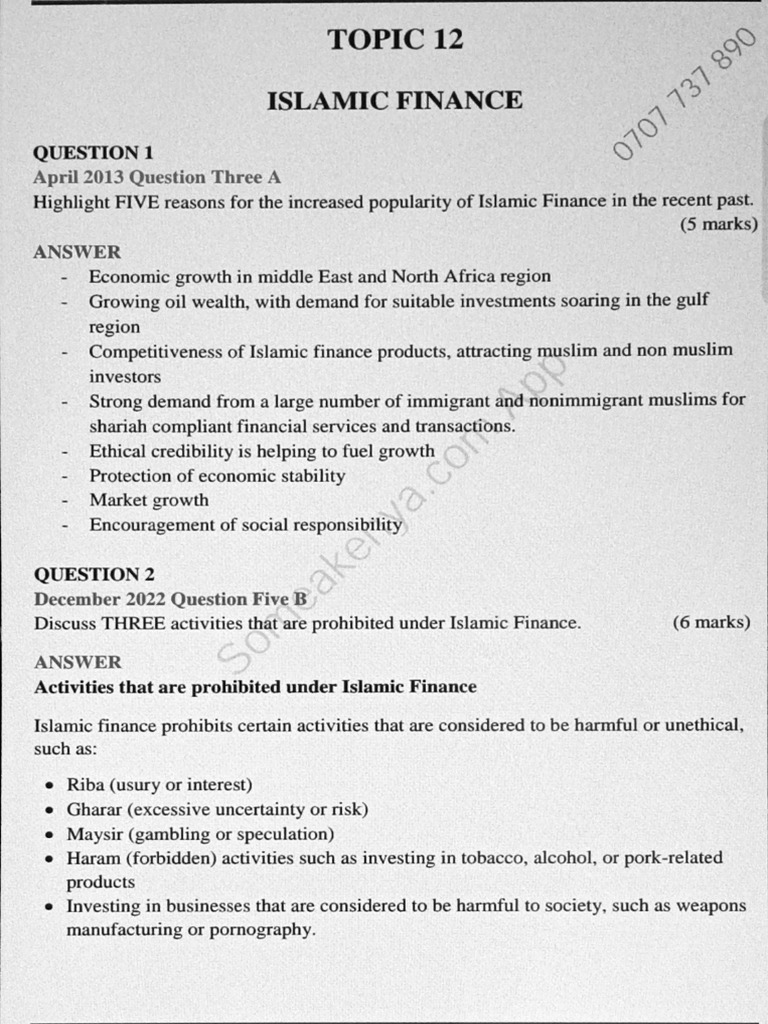 Islamic Finance | PDF