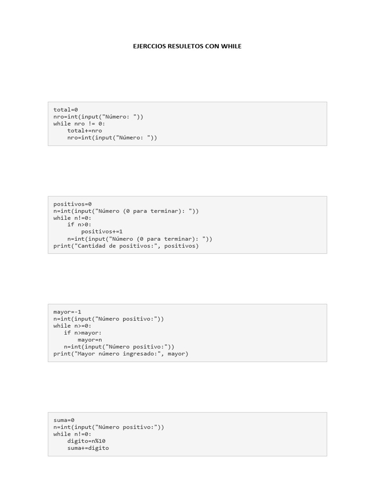 Bucle While | PDF | Informática | Ingeniería de software