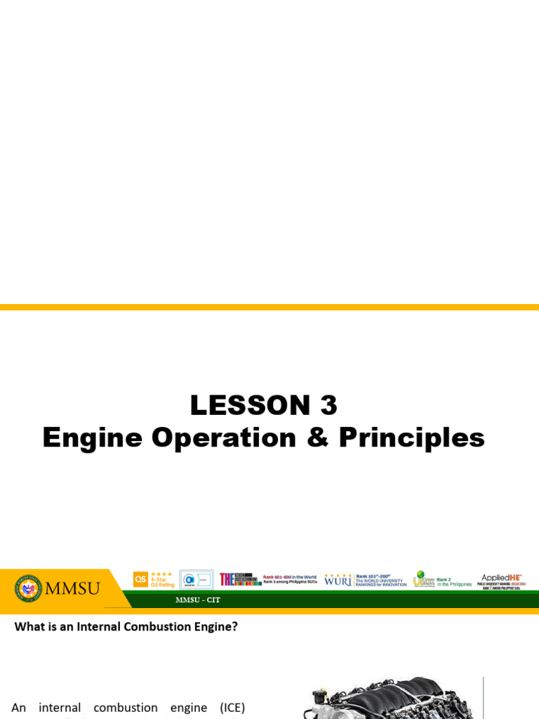 UNIT 1 LESSON 3 | PDF | Internal Combustion Engine | Diesel Engine