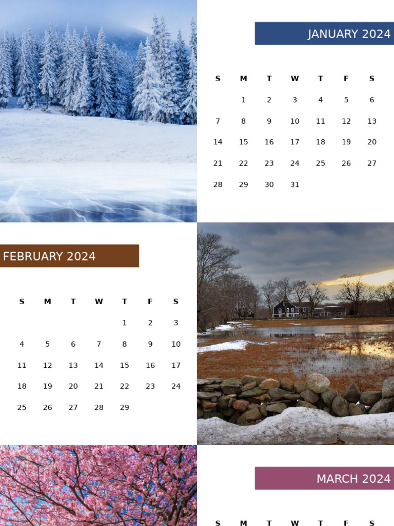 2024 Monthly Calendar Overview | PDF
