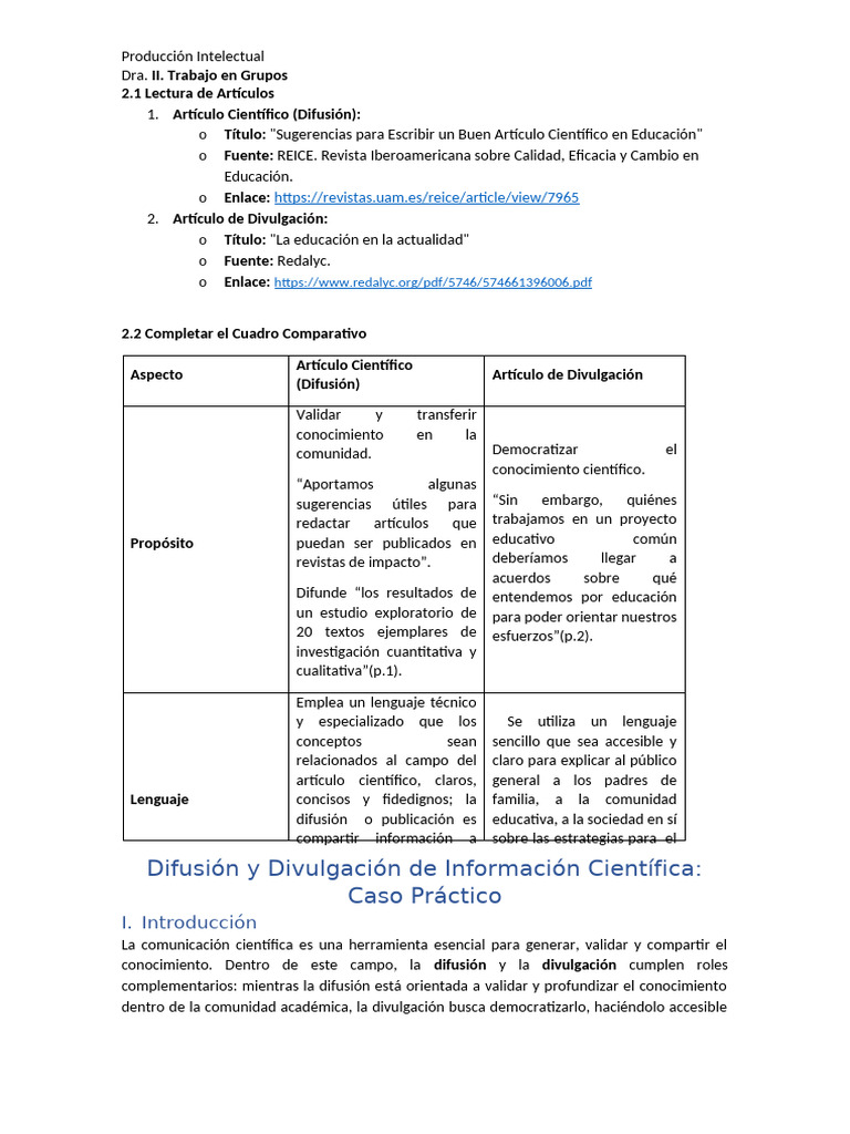 Difusión y Divulgación de Información Científica-Aula | PDF ...