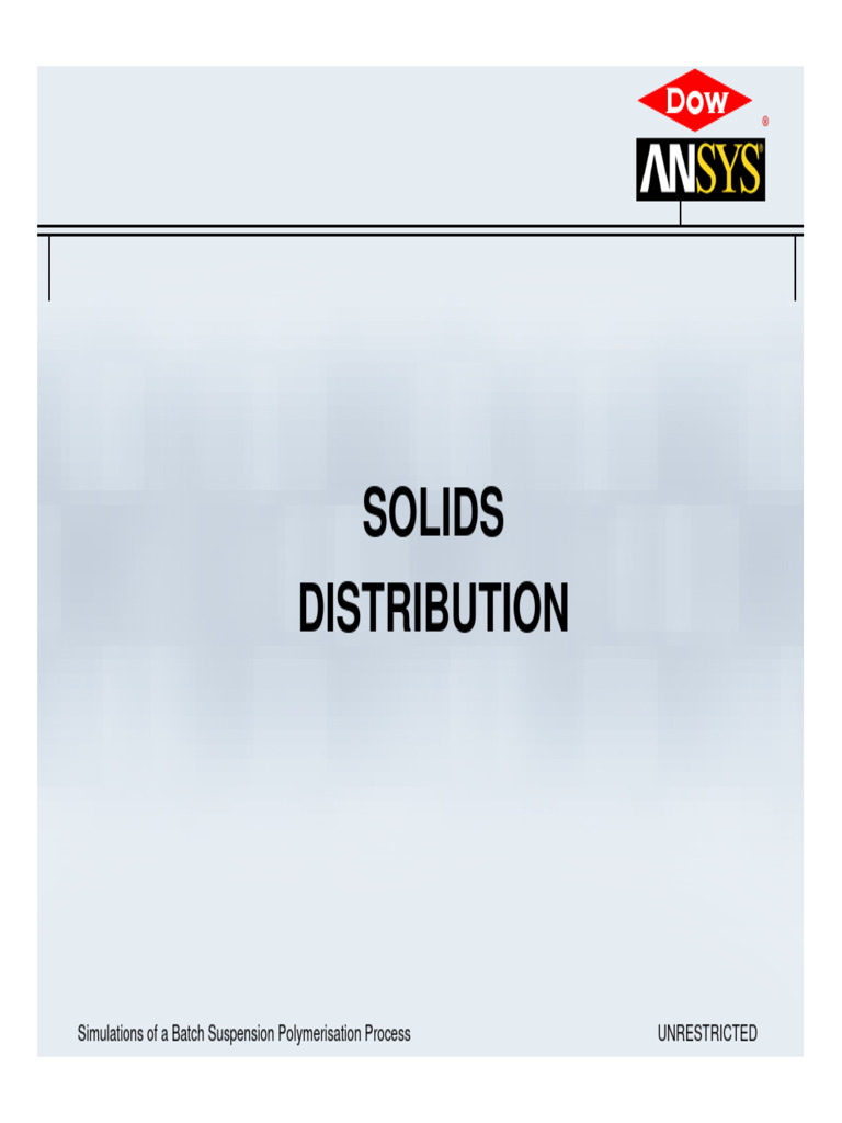 Solids Distribution | PDF | Suspension (Chemistry) | Chemistry