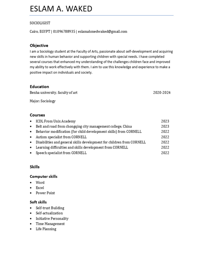 Eslam A Waked Resume | PDF