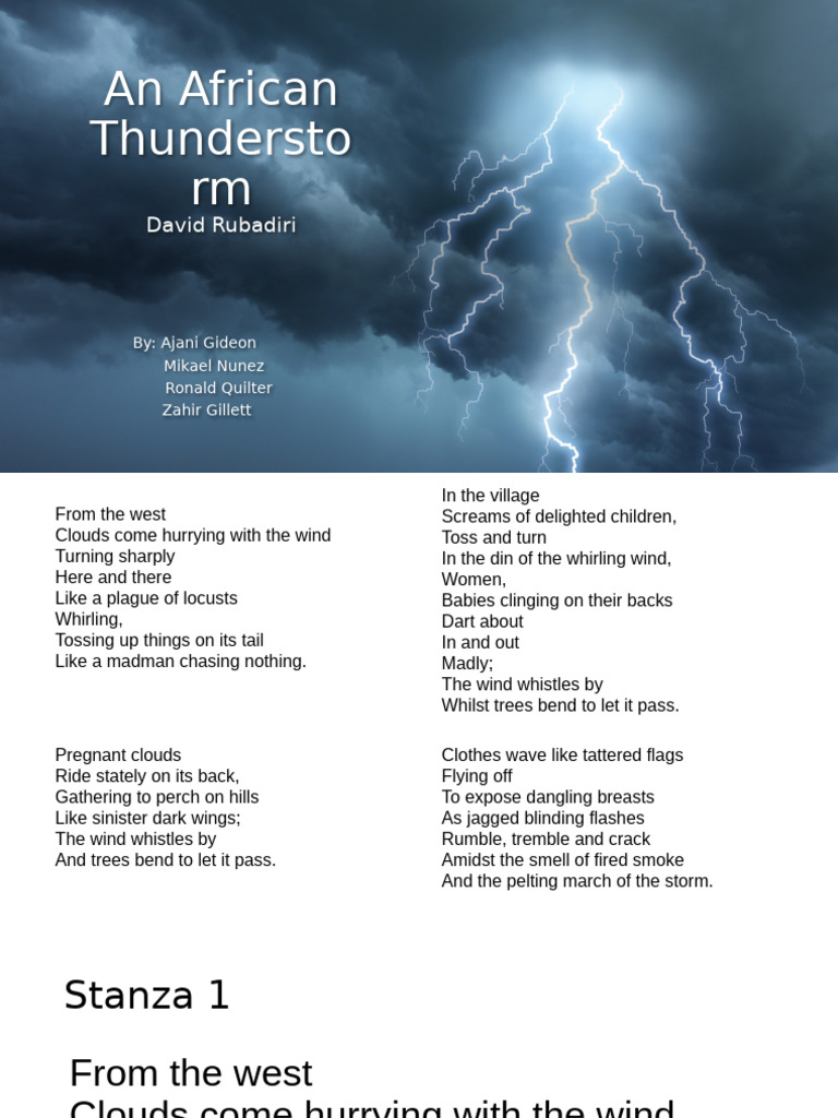 An African Thunderstorm | PDF
