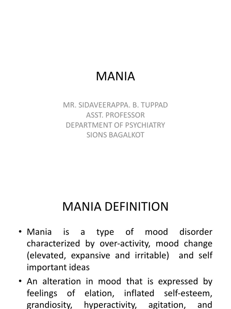 Mania | PDF