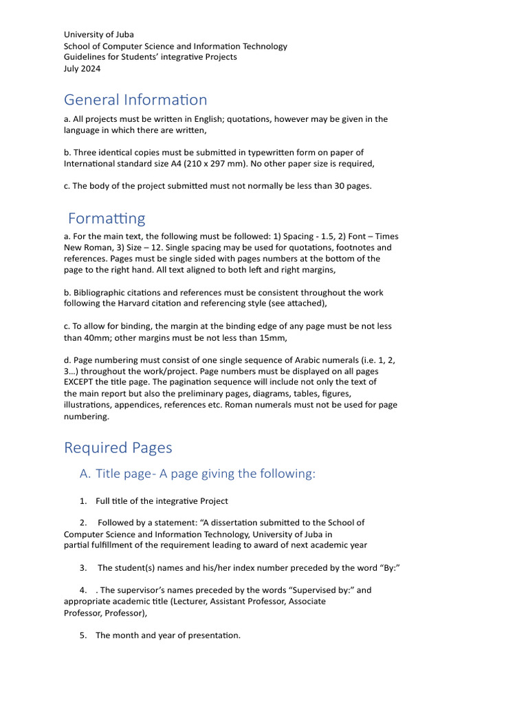 Integrative Project Guideline | PDF