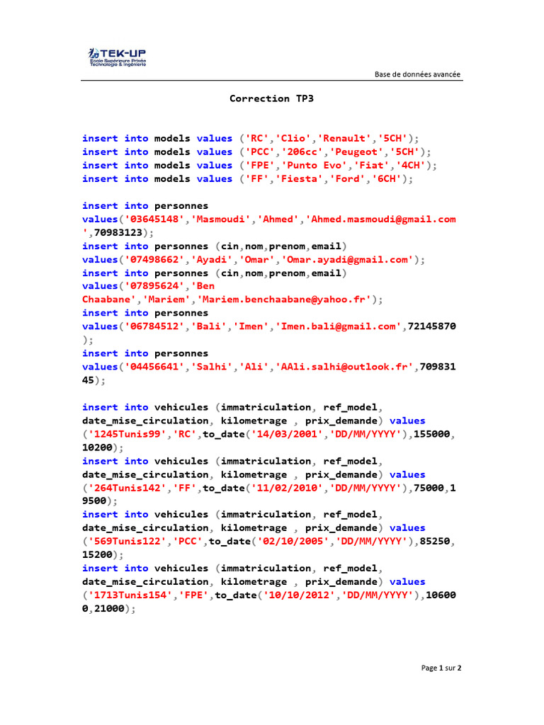 TP3_Correction | PDF | Vehicles | Front Wheel Drive Vehicles