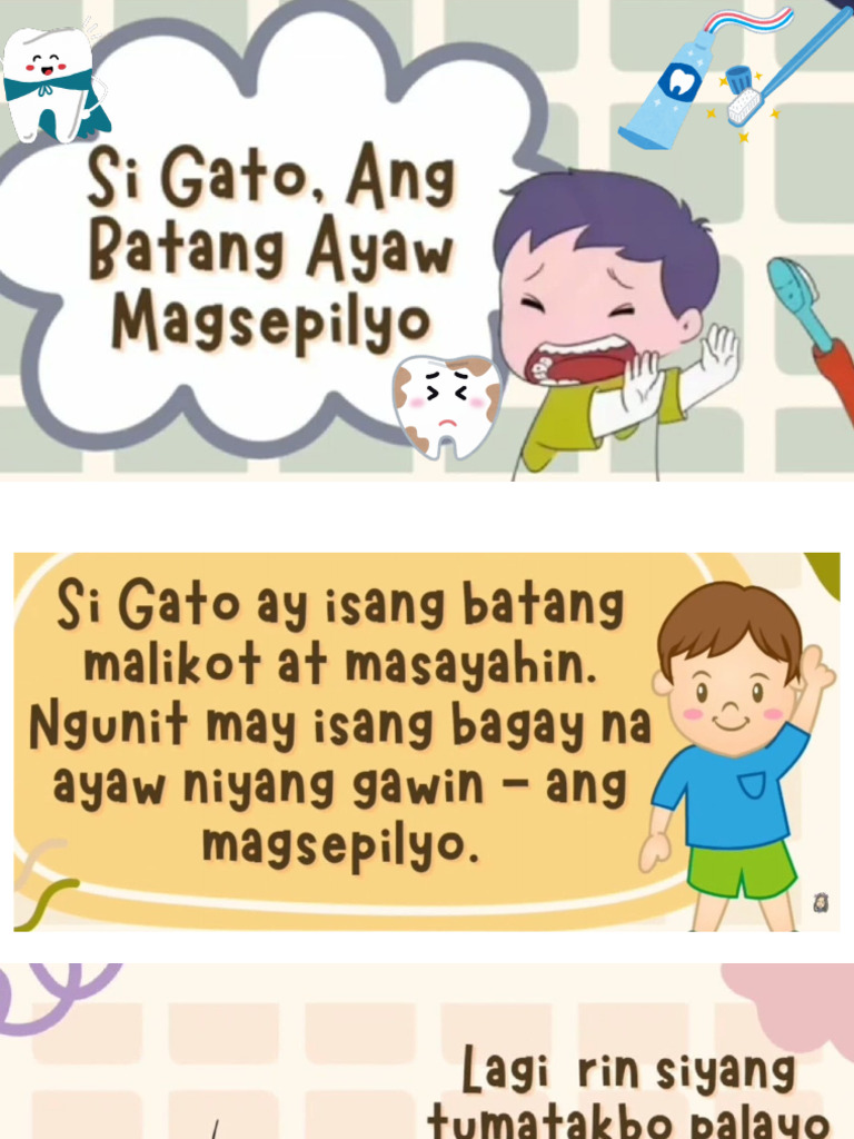 Si Gato, ang batang ayaw mag sipilyo | PDF