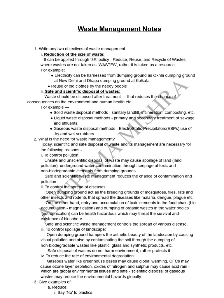 Waste Management | PDF | Waste Management | Waste