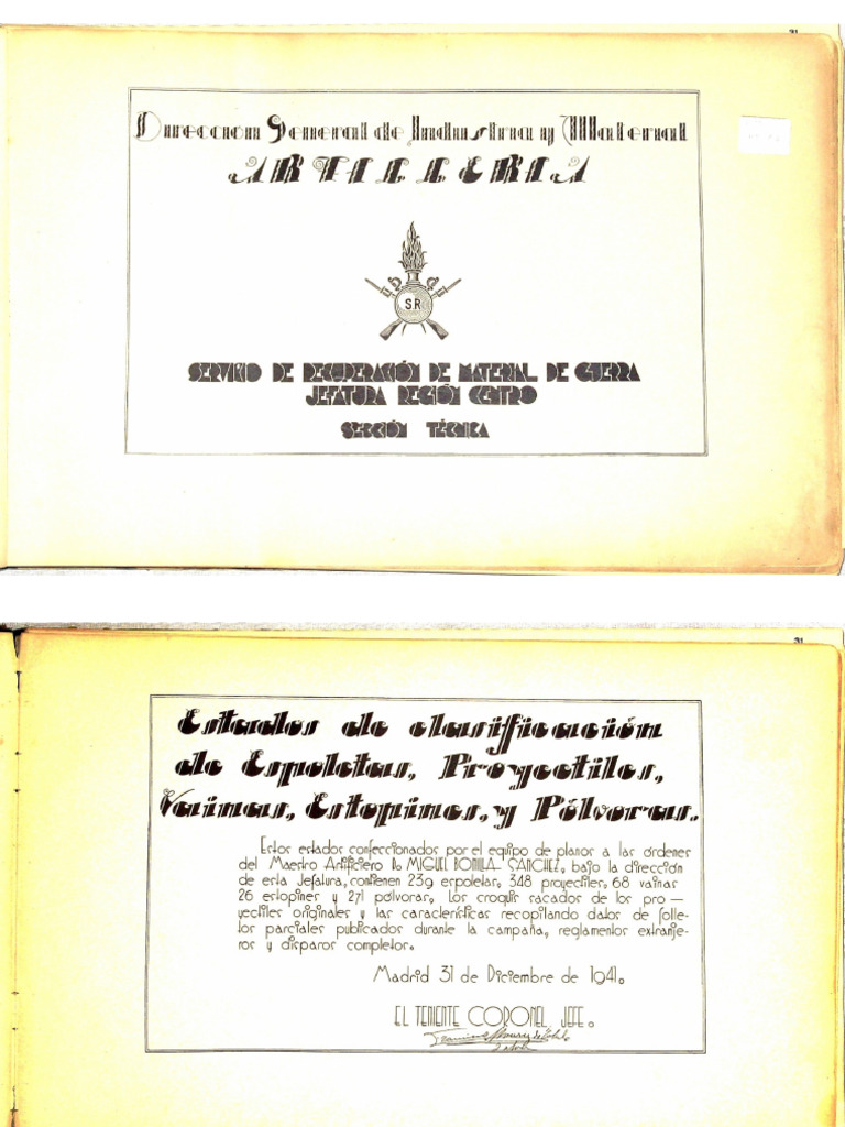 Catalogo de Proyectiles | PDF