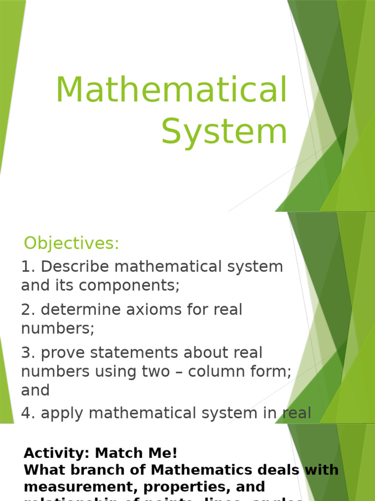 Understanding Mathematical Systems | PDF