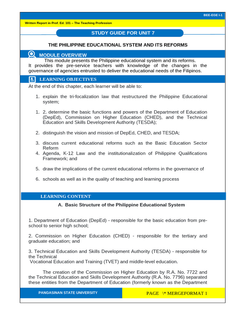 Written Report TTP - Unit 7 | PDF | Vocational Education