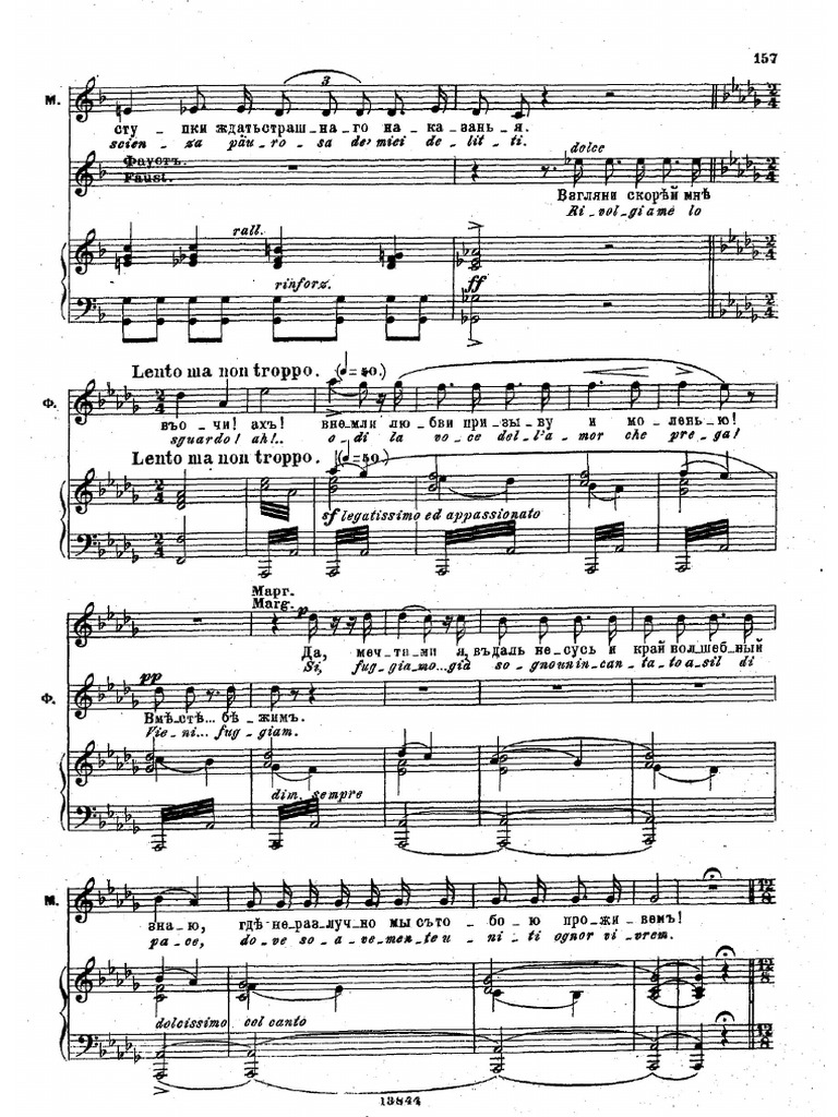 Lontano, Lontano DUET Soprano, Tenor From Opera Mefistofele Boïto | PDF