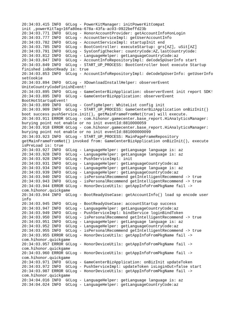 GameCenter Startup Log Analysis | PDF | Cyberspace | Web Development