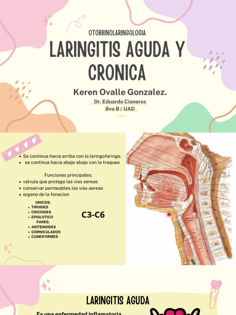 Laringitis Aguda y Cronica | PDF | Ciencias de la Salud | Inmunología