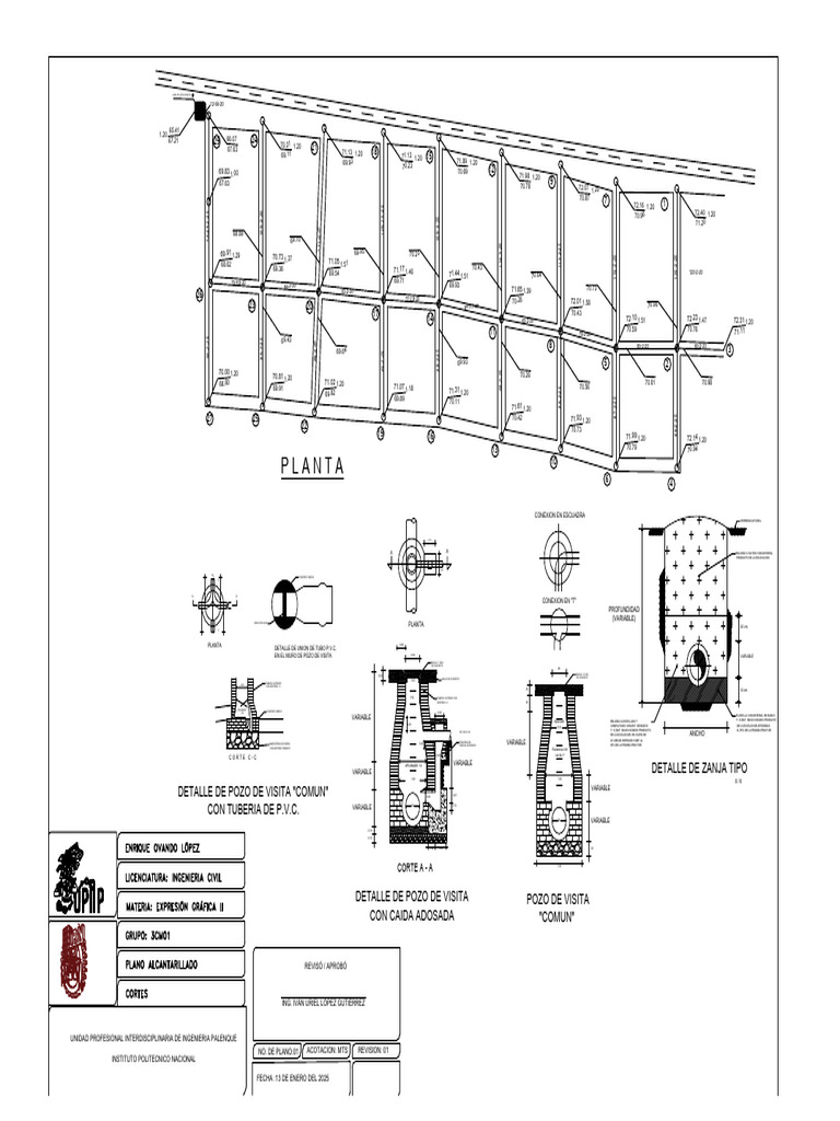 Alcantarillado Enriqueovando | PDF | Albañilería | edificio