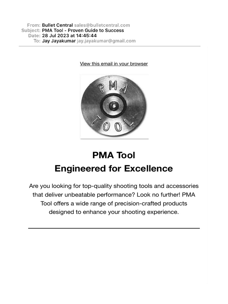 PMA Tool - Proven Guide To Success | PDF