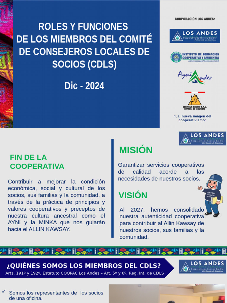 Roles y Funciones Del Cdls - 2024 (1) | PDF | Cooperativa | Economias