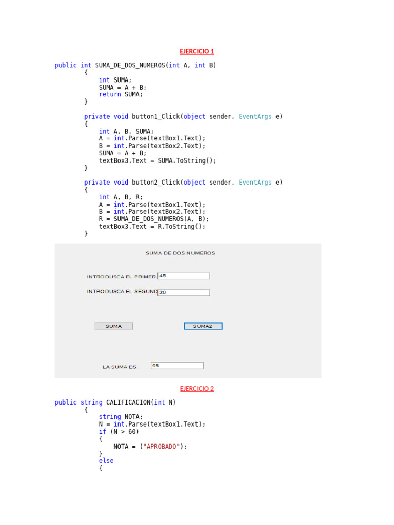 EJERCICIO HOY | PDF | Computer Programming | Software Engineering