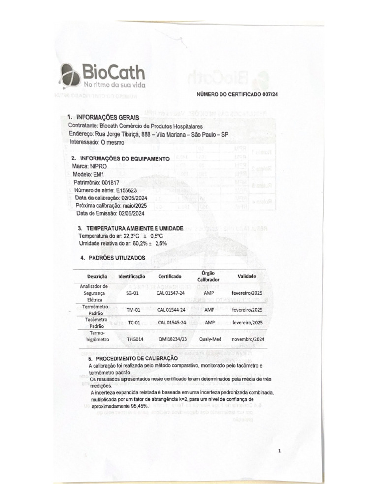 LaudoExtracorporea BioCath | PDF