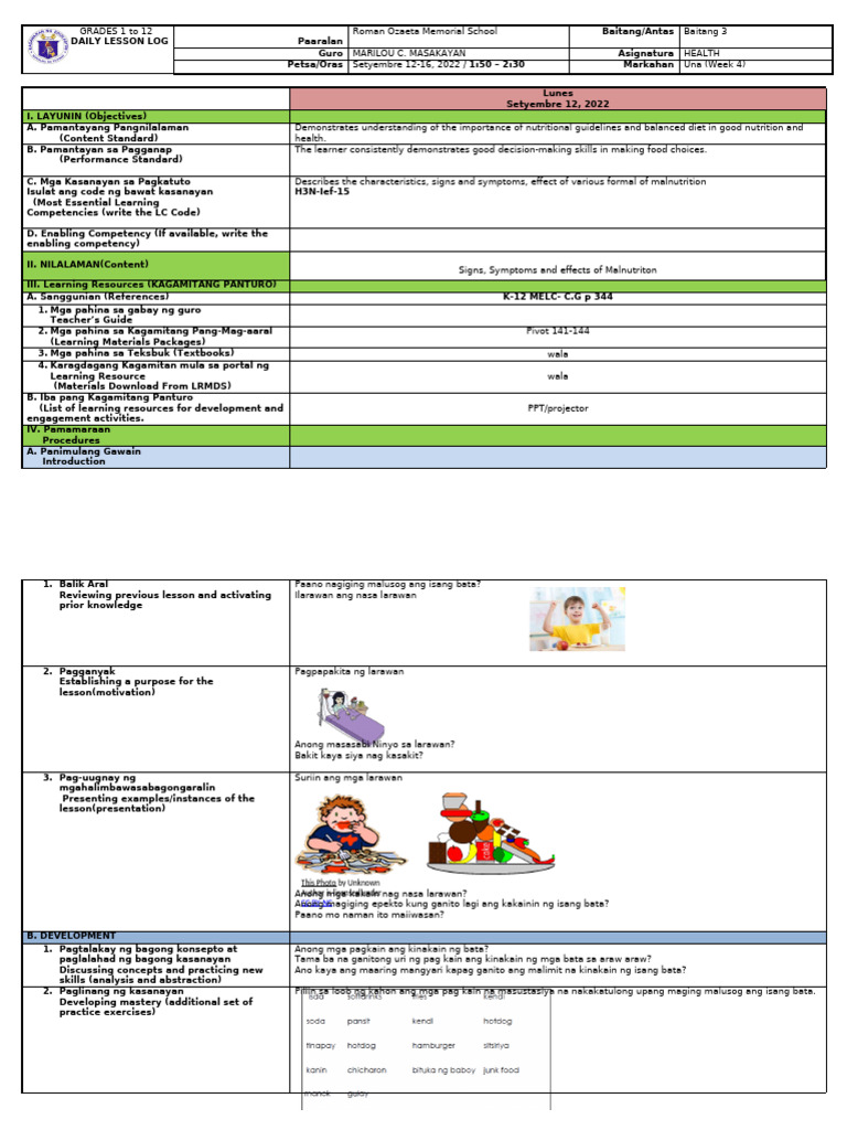 Q1-W4-DLL Health-3 | PDF