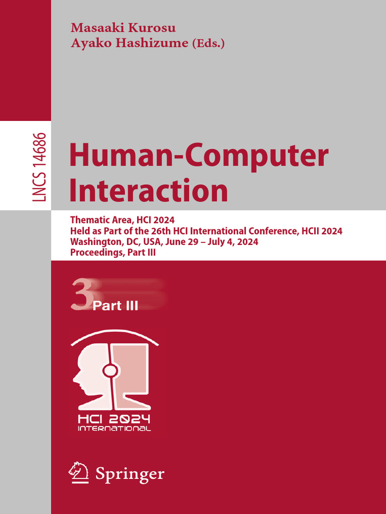 Human-Computer Interaction Thematic Area | PDF | Human–Computer Interaction | Psychotherapy