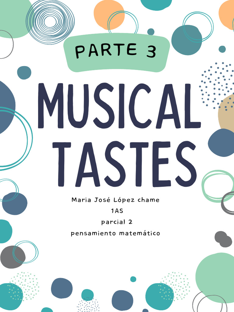 Proyecto Parte 3 Matematicas PDF | PDF | Kanye West | Música pop