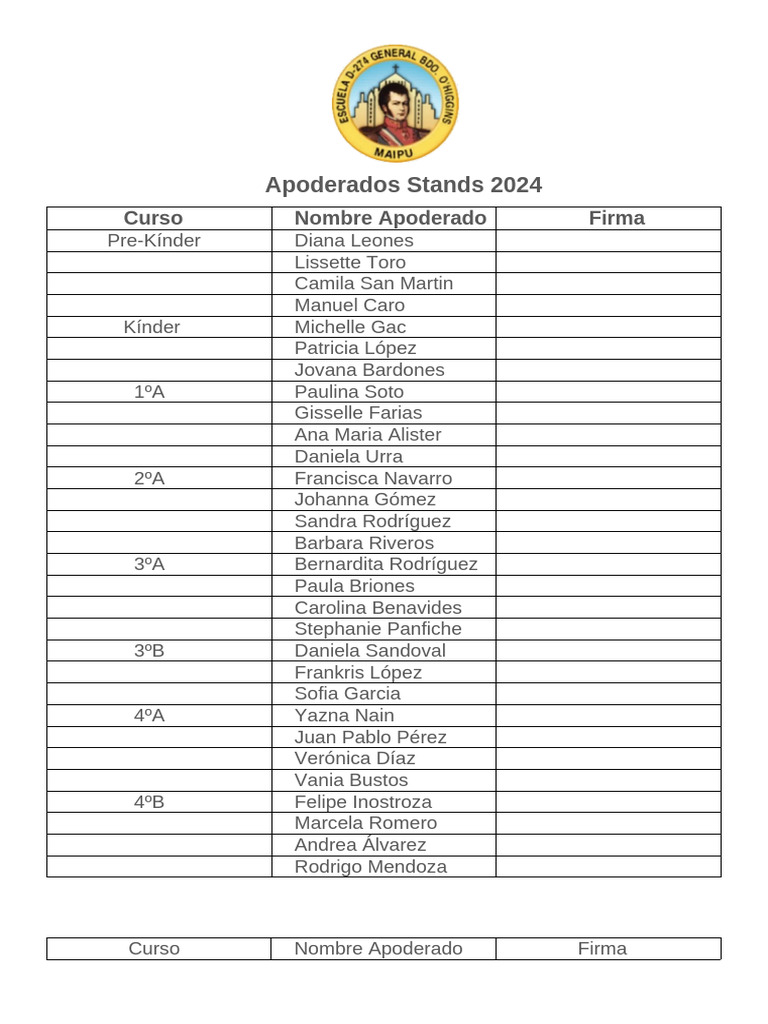 Lista Stands 2024 | PDF