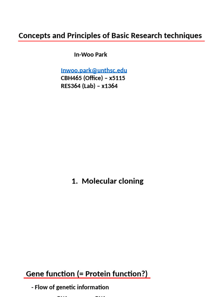 Class 1, Cloning and Introduction of Genes | PDF | Molecular Cloning | Vector (Molecular Biology)