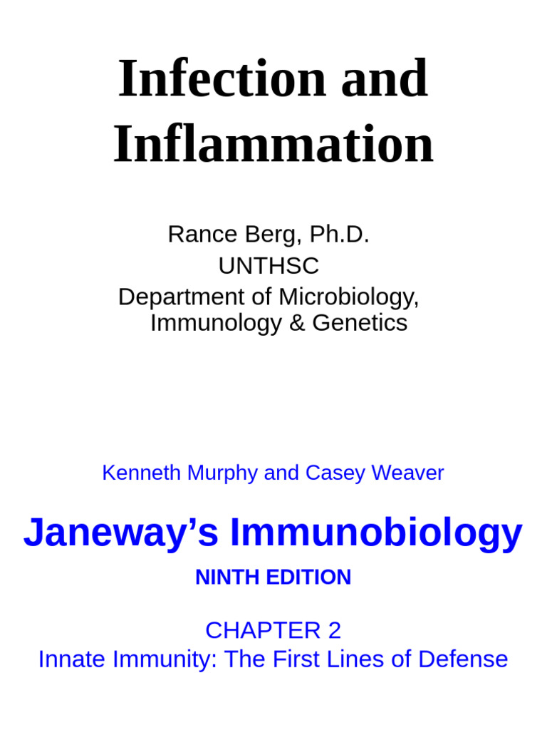 Advance Immuno 2 Innate Immunity, First Lines of Defense Lecture | PDF | Complement System ...