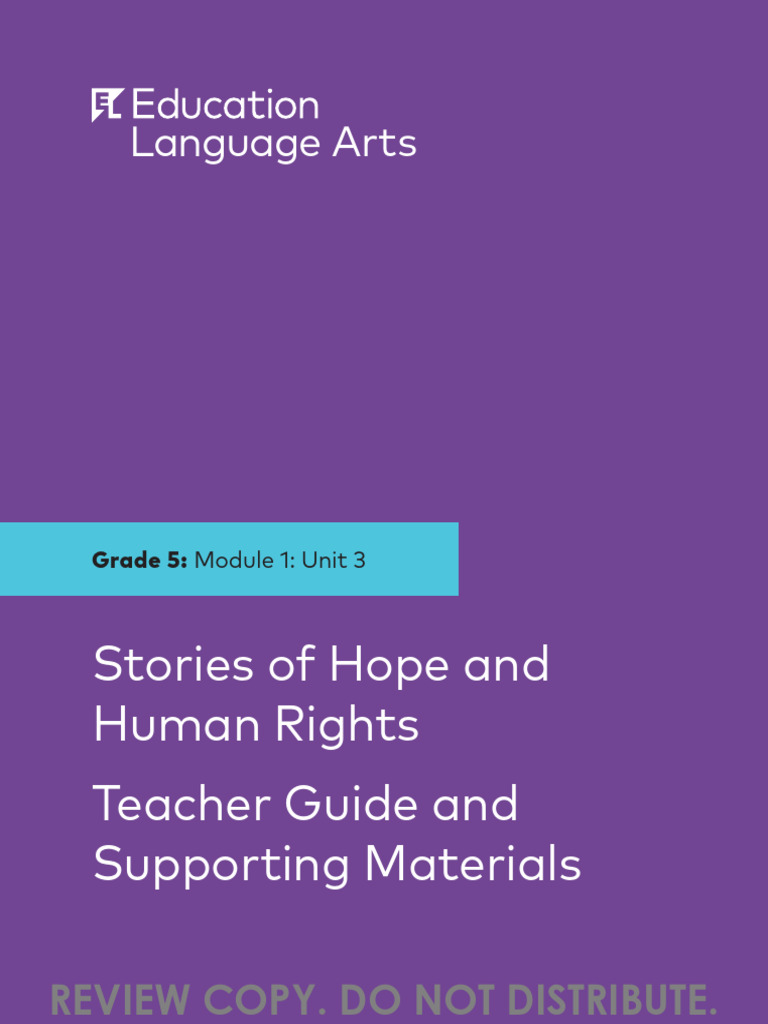 G5 - M1 - U3 - Teacher Guide & Supporting Materials | PDF | Fluency | Curriculum