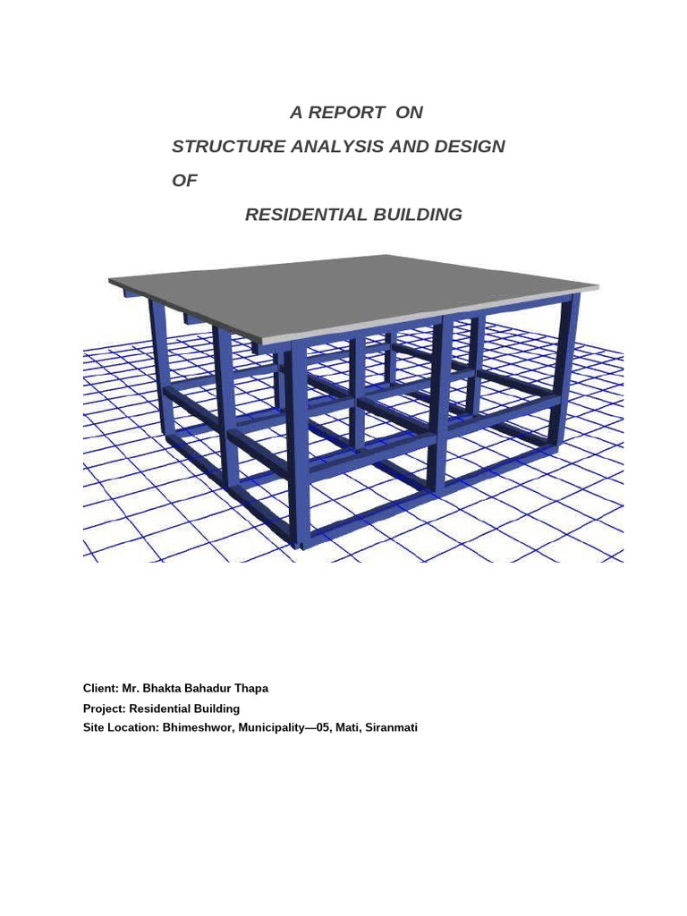 Structure Analysis Report | PDF | Beam (Structure) | Structural Load
