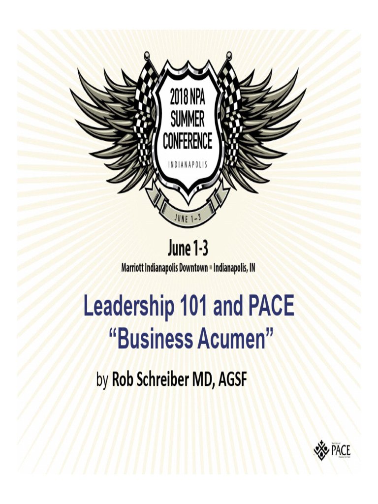 Leadership 101 and PACE Business Acumen | PDF | Negotiation | Social ...