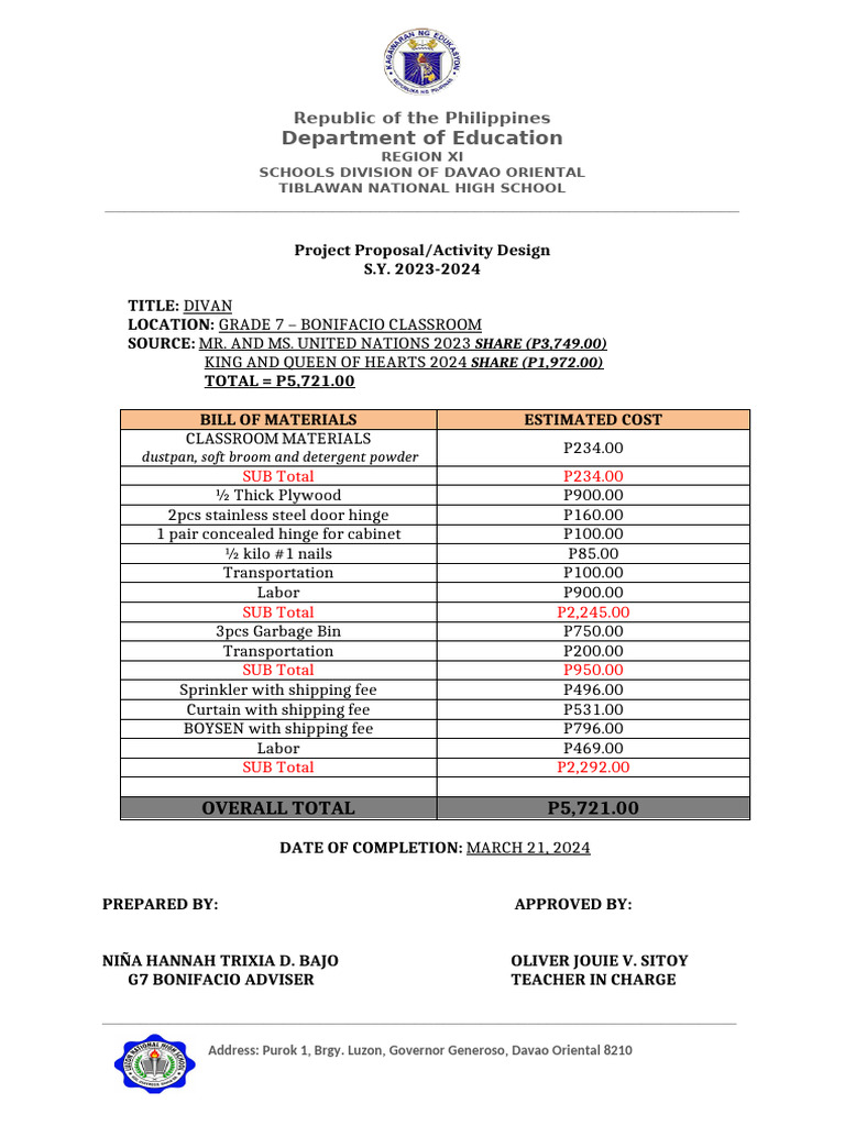 Project Proposal | PDF